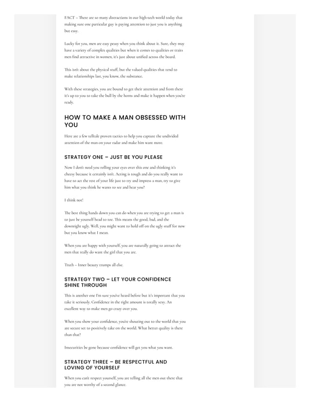 Make him OBSESSED with you | PDF