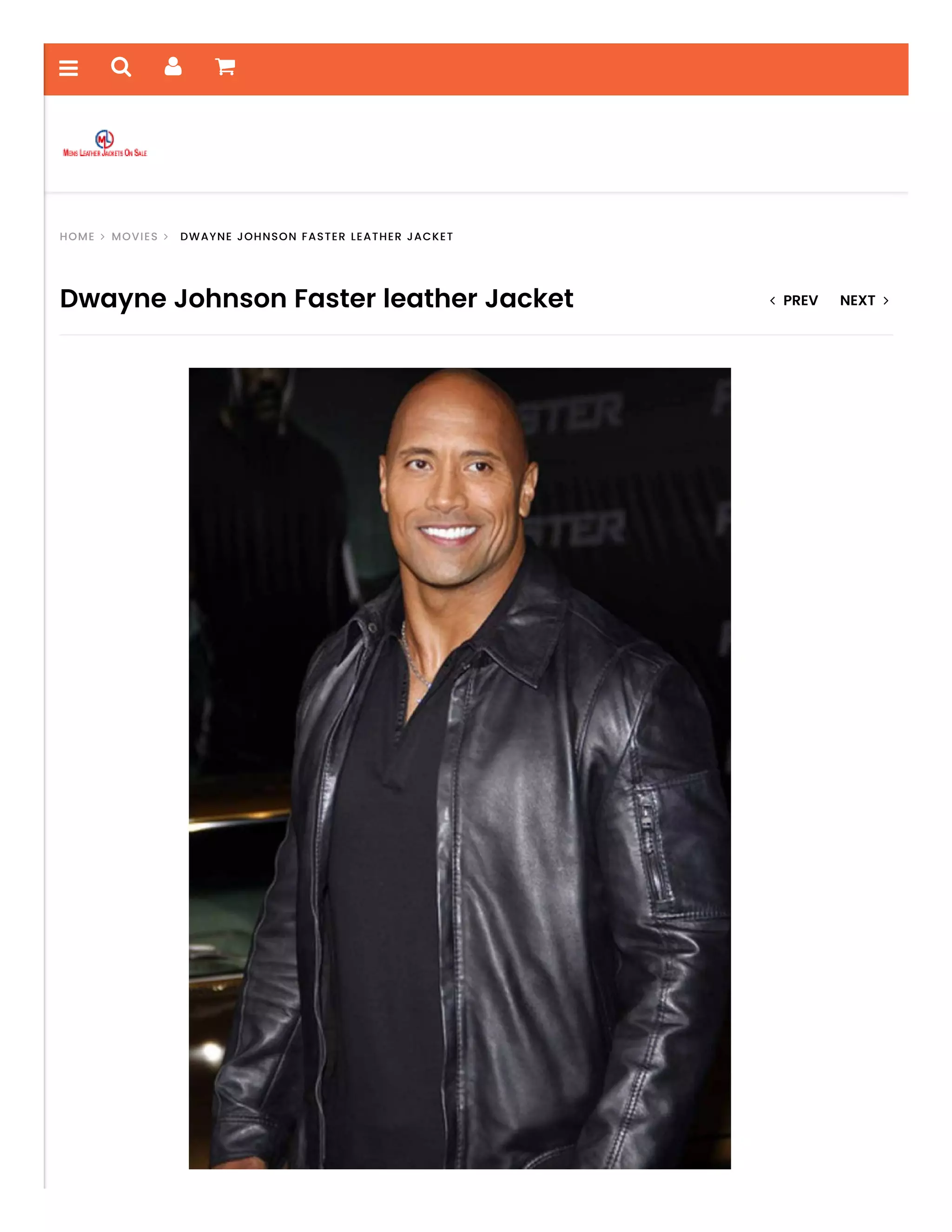 Dwayne Johnson Faster leather Jacket | PDF