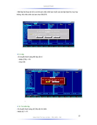 Giao Trinh MSDOS | PDF
