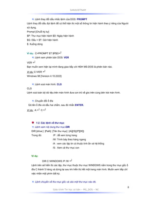 Giao Trinh MSDOS | PDF