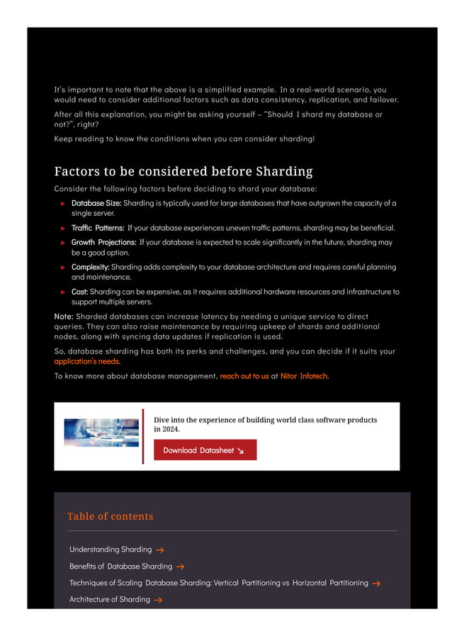 Database Sharding: Complete understanding | PDF | Databases | Computer Software and Applications