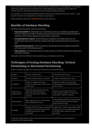 Database Sharding: Complete understanding | PDF | Databases | Computer Software and Applications