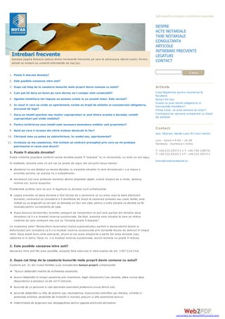 Notar Iasi - Cardasim Raluca-Andreea. Web site presentation | PDF