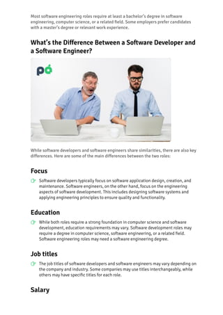 Software Developer vs. Software Engineer: Understanding the Difference ...