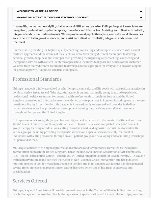 Marbella Psychotherapy