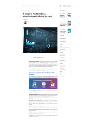 7-Steps to Perform Data Visualization- Pickl.AI