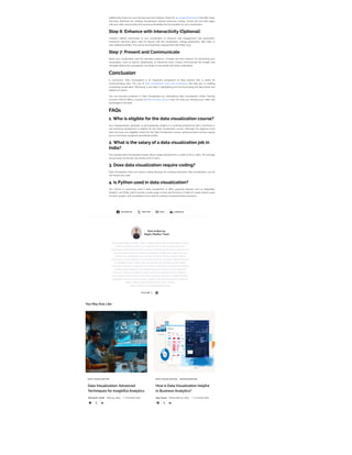 7-Steps to Perform Data Visualization- Pickl.AI