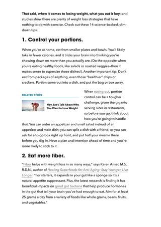 14 Proven Ways to Lose Weight Without Exercise in 2021, According to ...