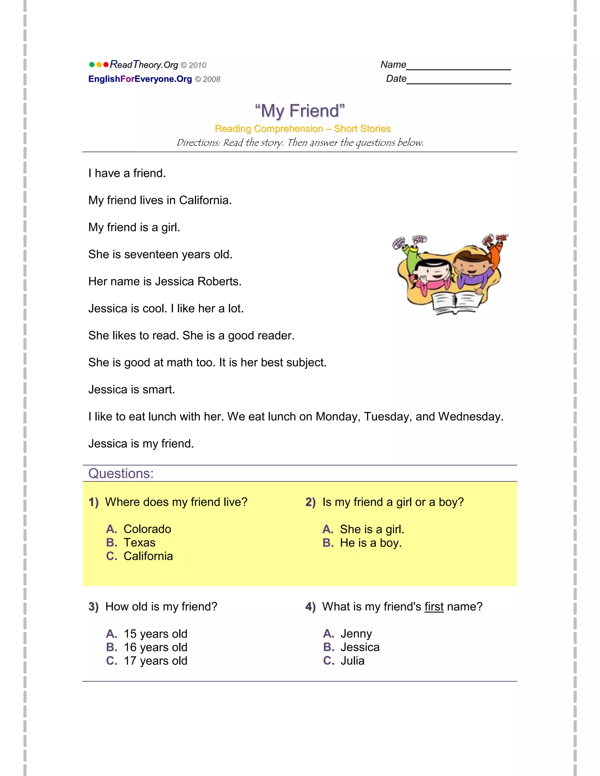 My friend | PDF