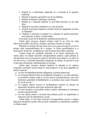 Drepturile Copilului | DOC