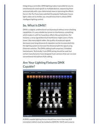 AN INTRODUCTION TO DMX LIGHTING CONTROL | PDF
