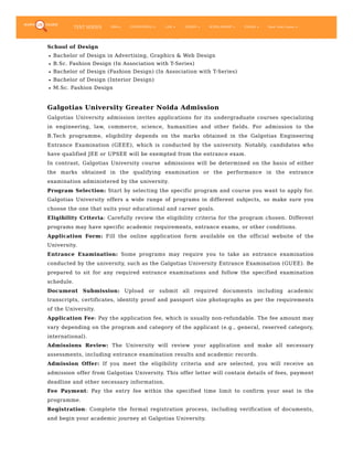 Galgotias University – Best Private University in Greater Noida 2026 | PDF