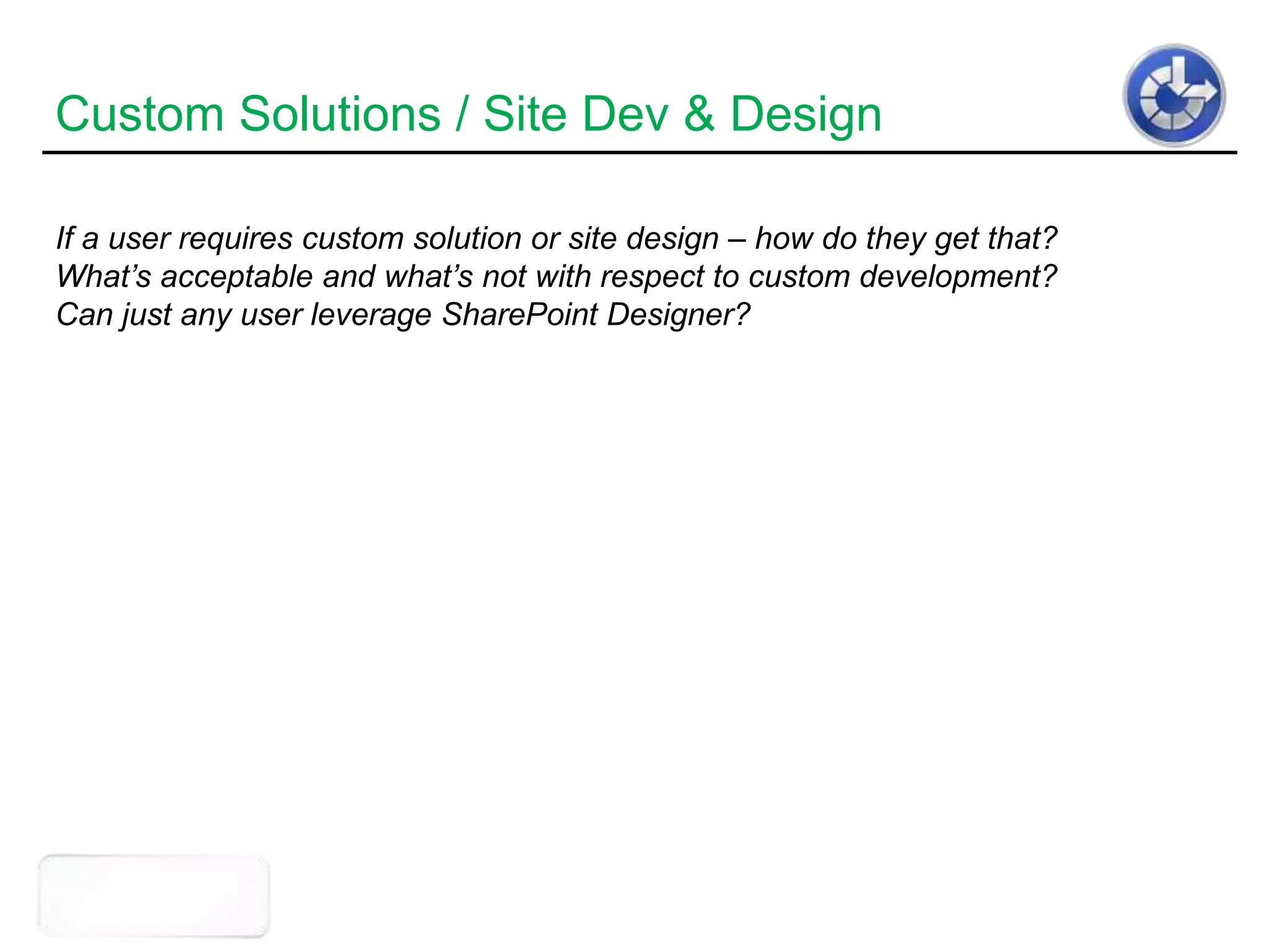 SharePoint Intranet Governance Sample Outline - www.sharepointpmp.com