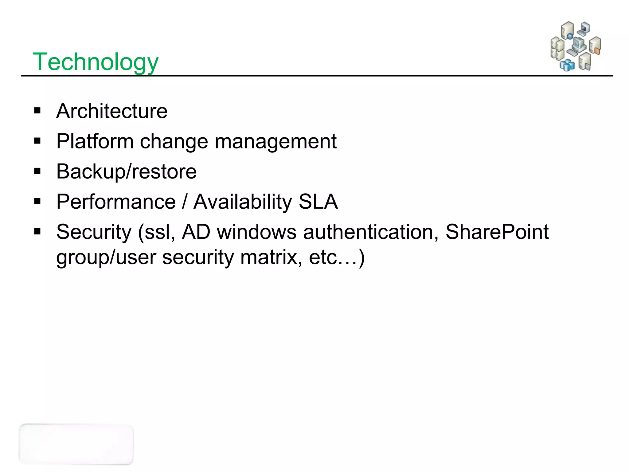 SharePoint Intranet Governance Sample Outline - www.sharepointpmp.com
