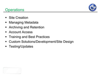 SharePoint Intranet Governance Sample Outline - www.sharepointpmp.com