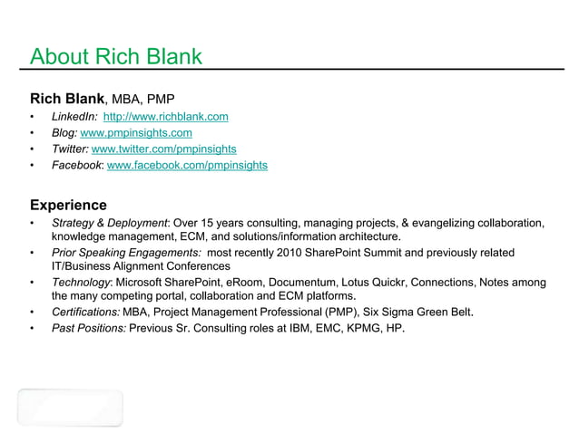 SharePoint Intranet Governance Sample Outline - www.sharepointpmp.com ...