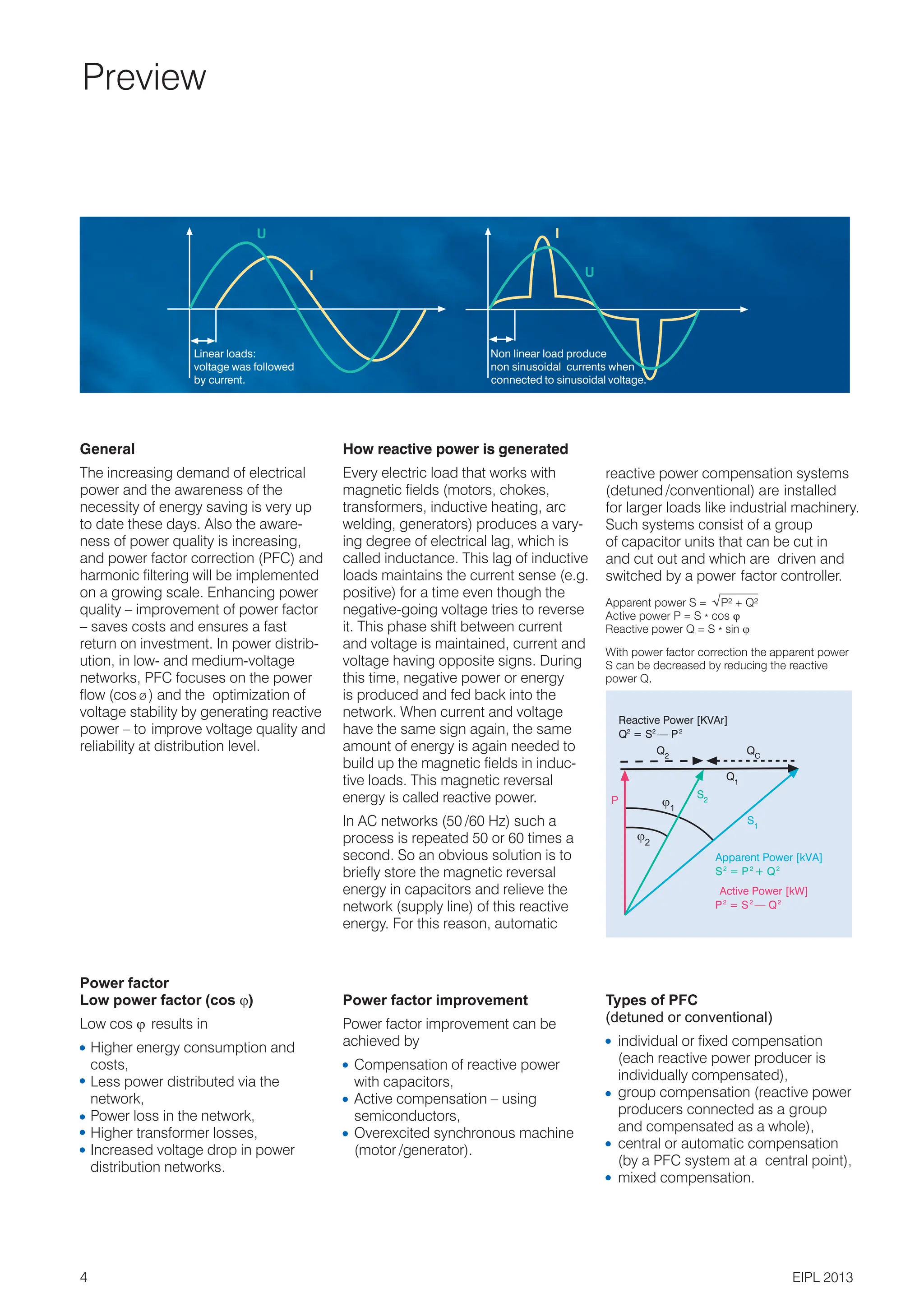 Power Factor Correction , Capacitor, Capacitors | PDF