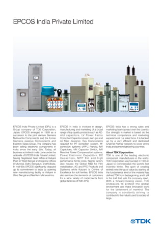 Epcos Square Capacitor, Epcos Oil Filled Capacitor, | PDF