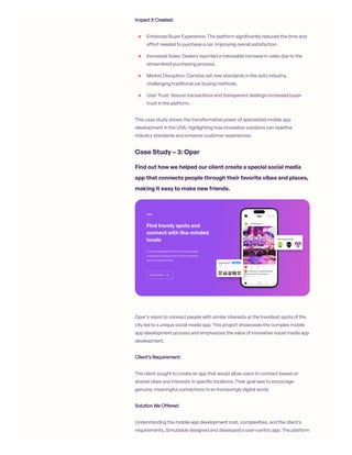 Top 9 mobile app development case studies in the USA | PDF