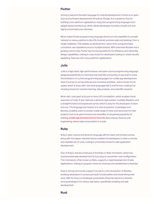 The top programming languages for mobile app development in 2024 | PDF