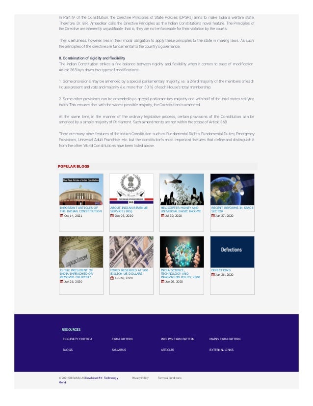 silent-important-features-of-indian-constitution | PDF