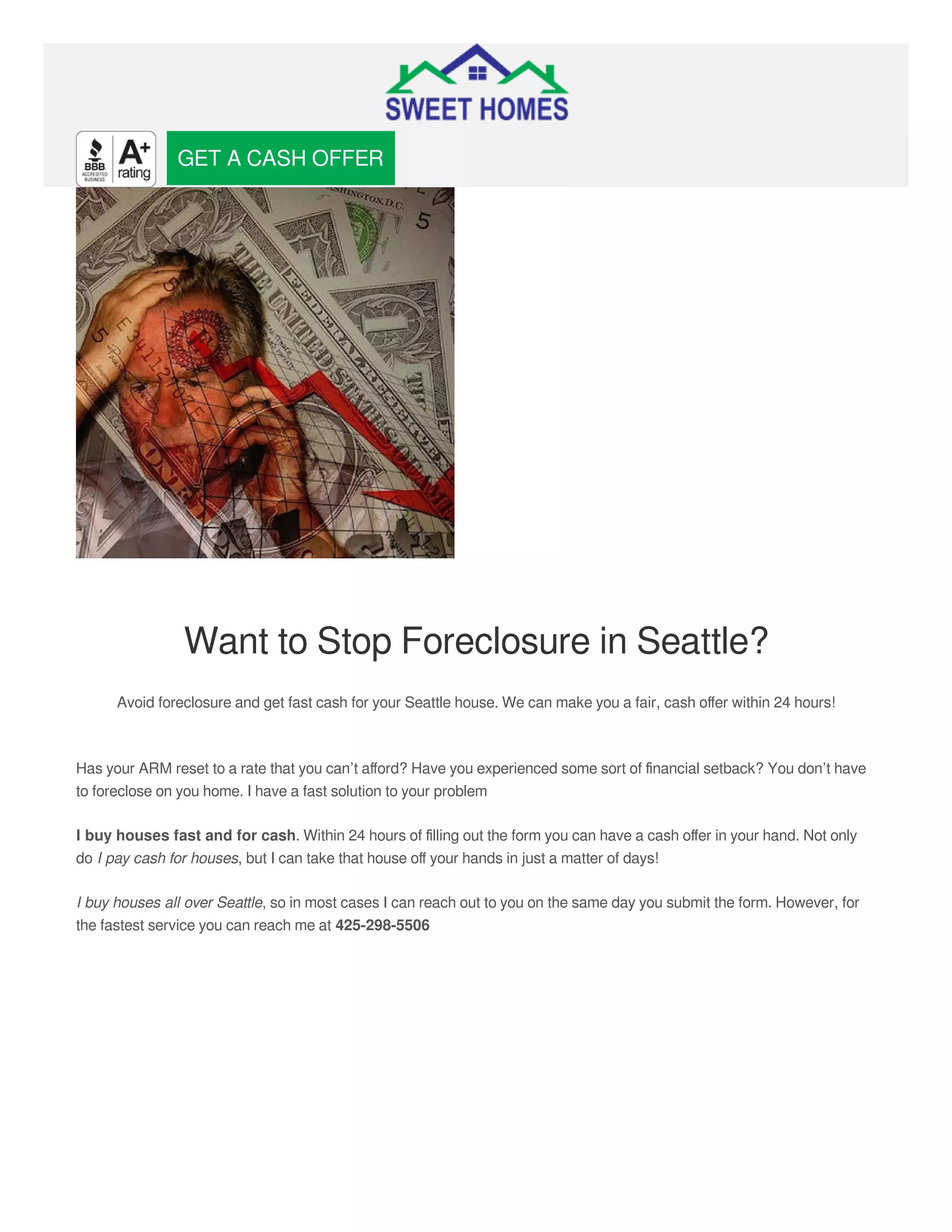 Stop foreclosure seattle | PDF