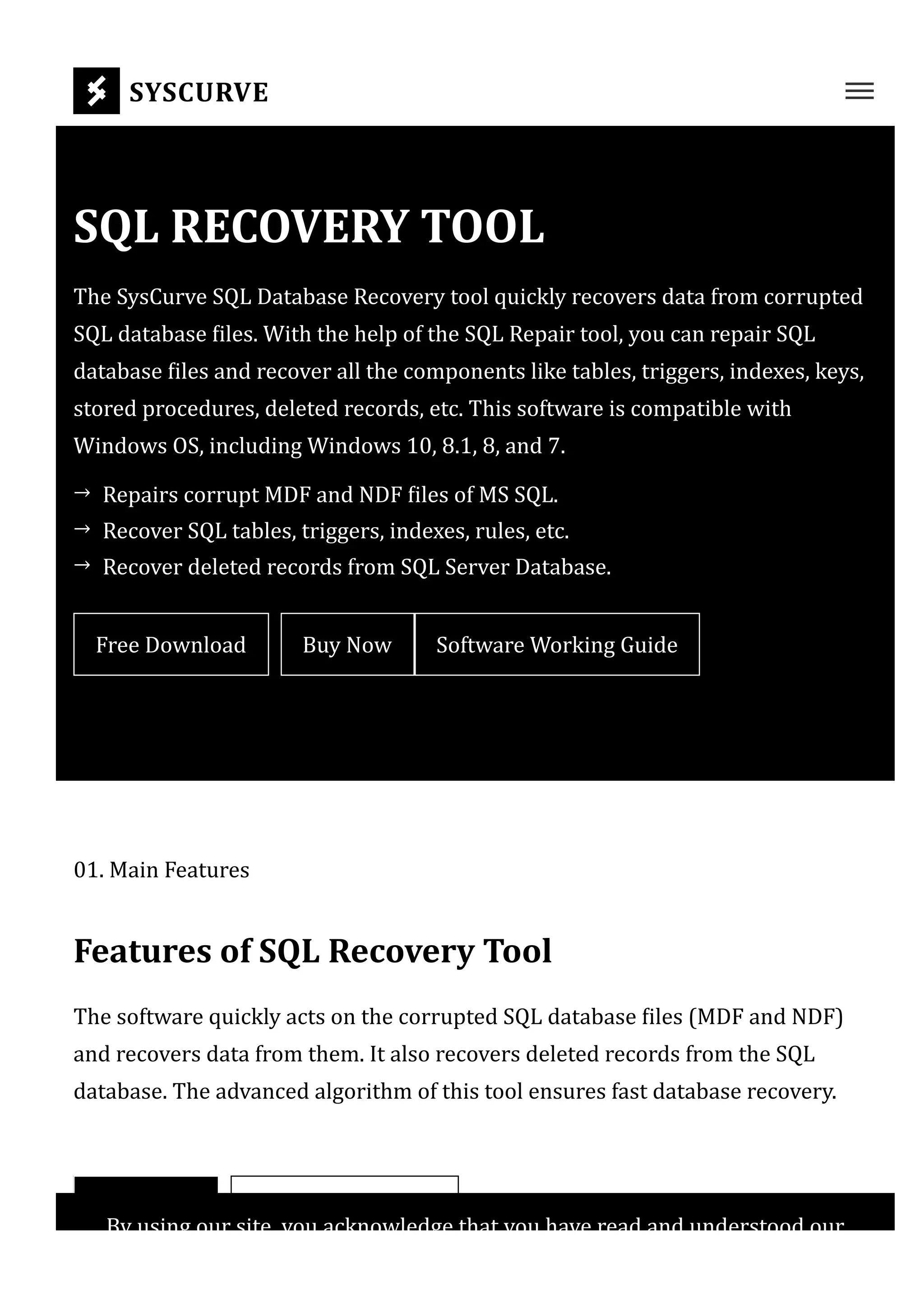SQL Repair Tool. | PDF