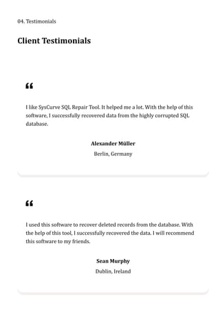 SQL Repair Tool. | PDF | Databases | Computer Software and Applications