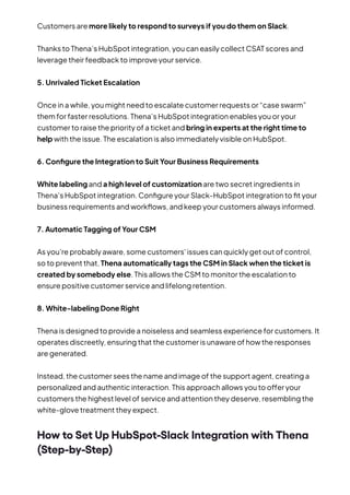 HubSpot Slack Integration with Thena (Guide) | PDF