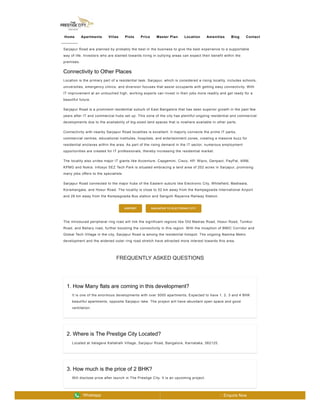 the prestige city new launch | PDF