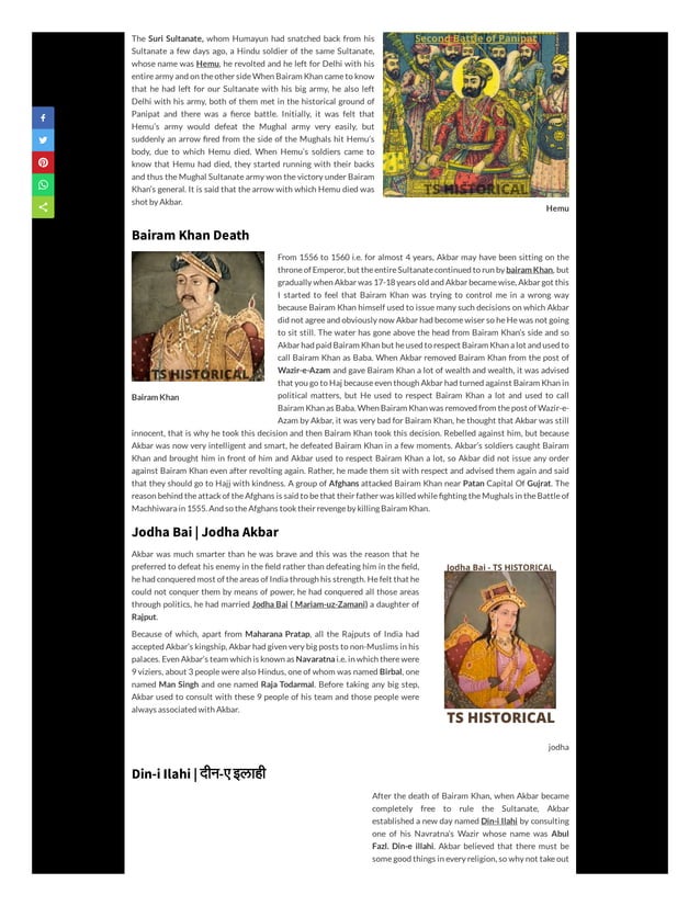 Www tshistorical-com-akbar-biography-history- | PDF | Islam | Religion ...