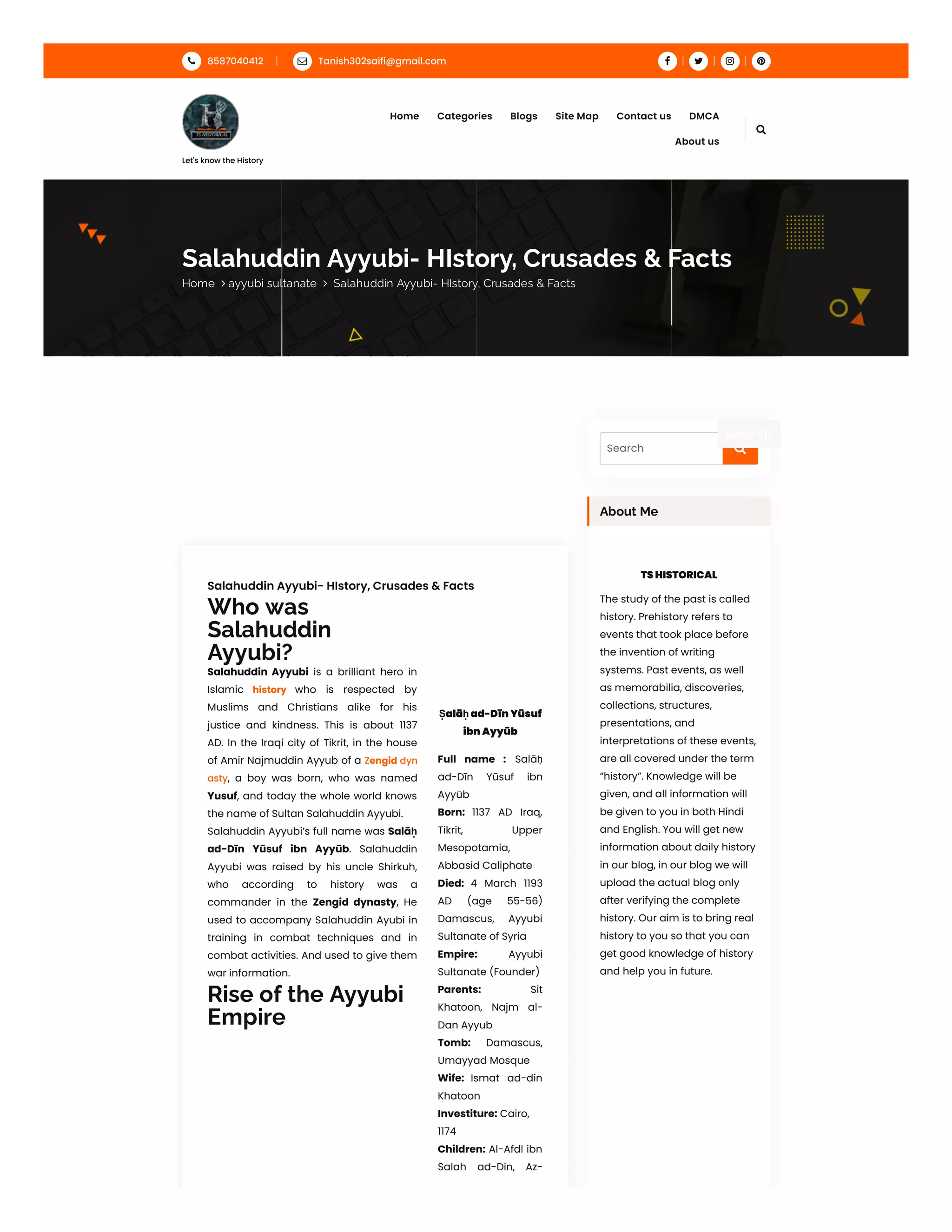 Www tshistorical-com-salahuddin-ayyubi- | PDF