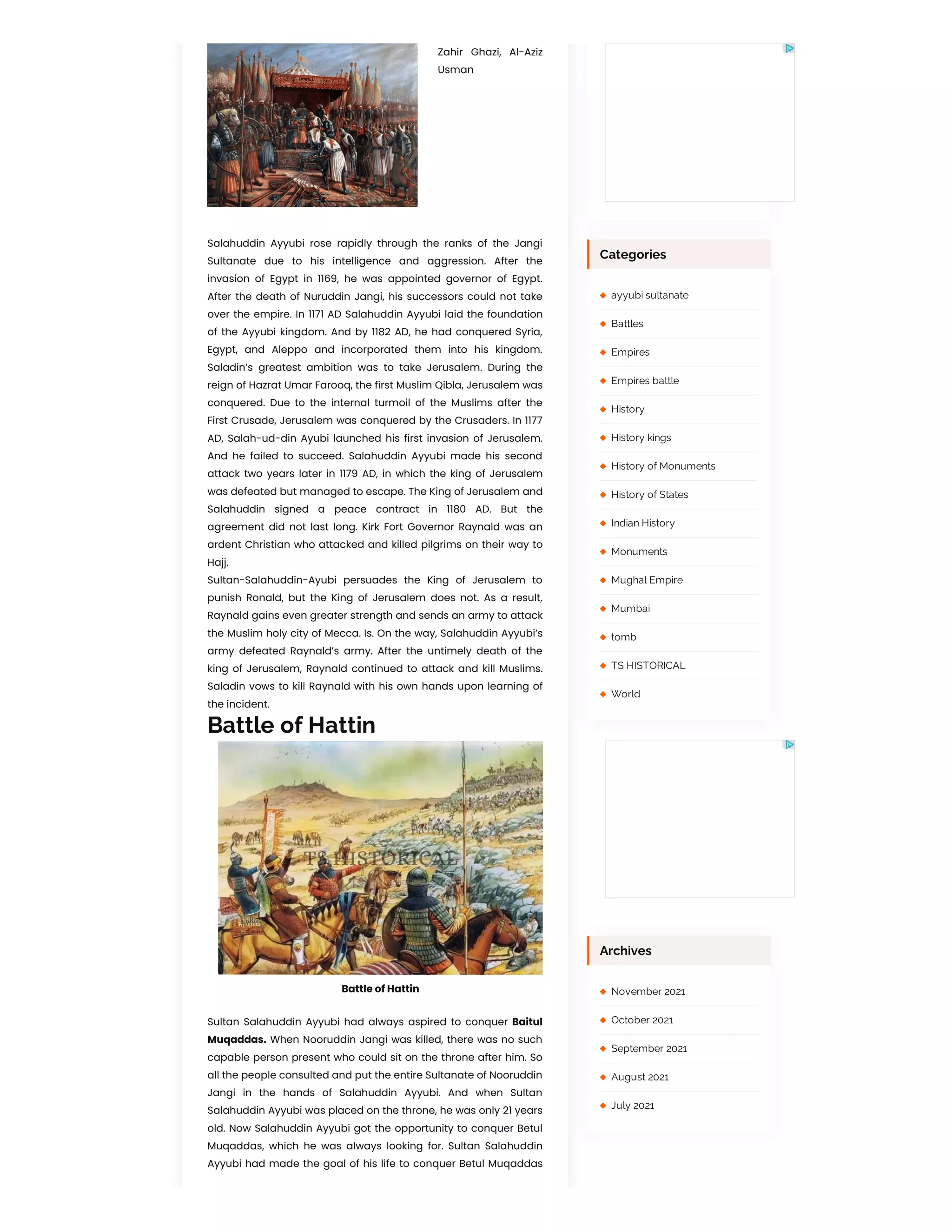 Www tshistorical-com-salahuddin-ayyubi- | PDF