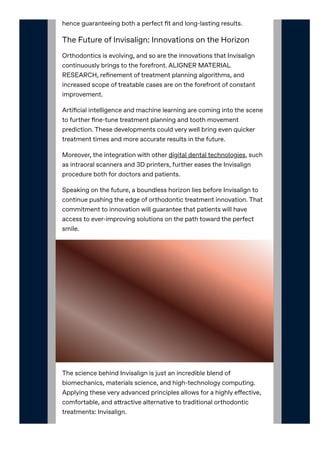 The Science Behind Invisalign: How It Works and Why It's Effective | PDF