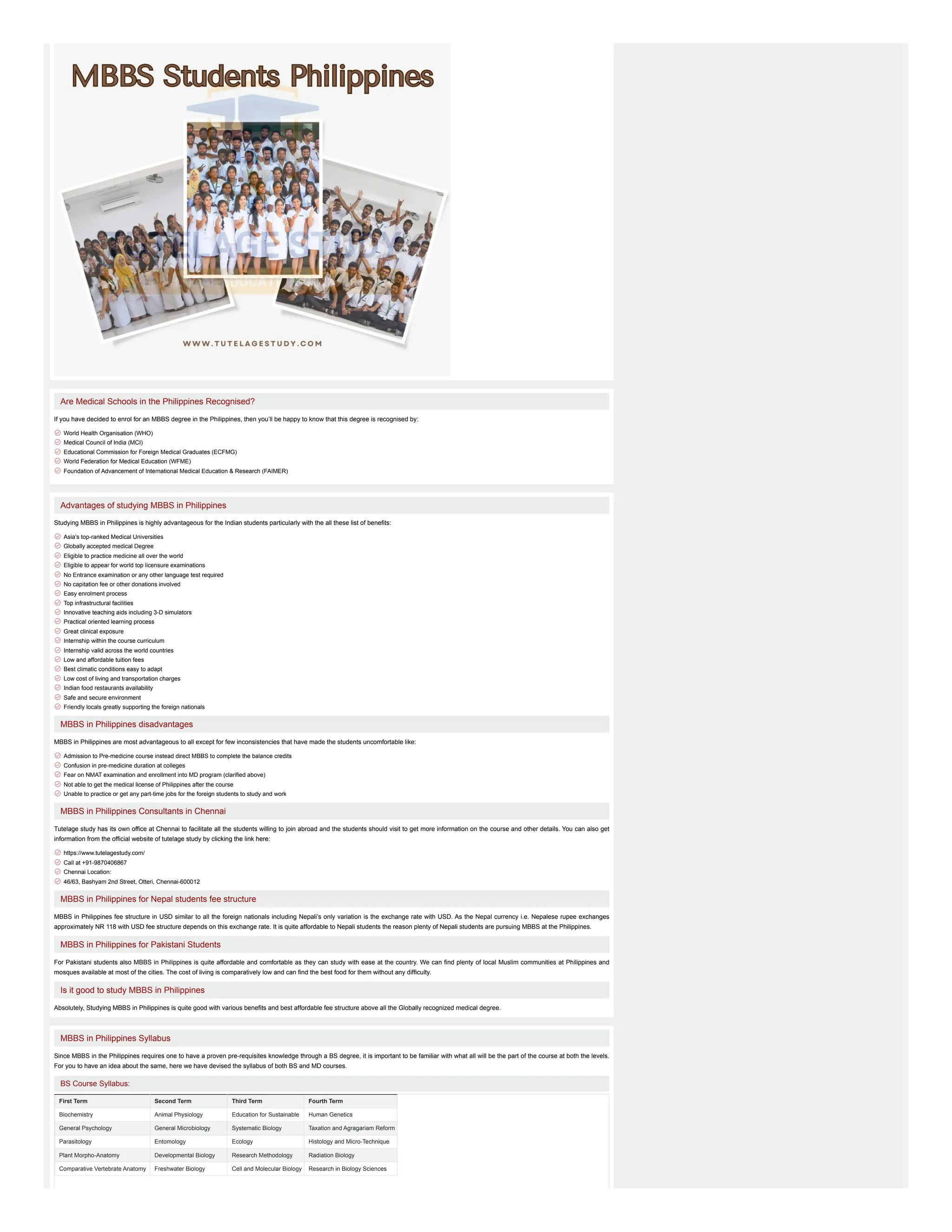 MBBS in the Philippines for Indian Students: Everything You Need | PDF