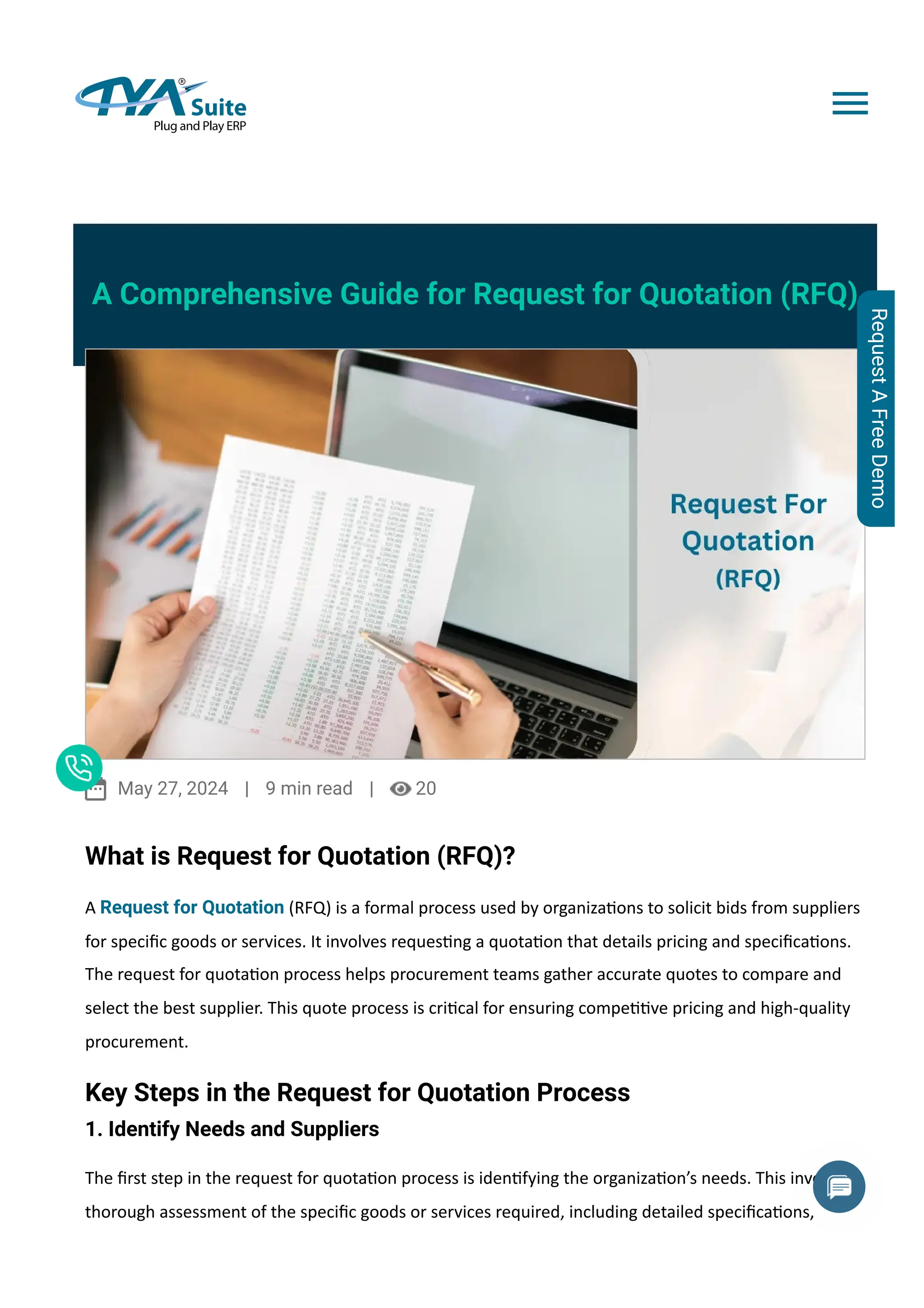 Request for Quotation (RFQ): Comprehensive Guide | PDF
