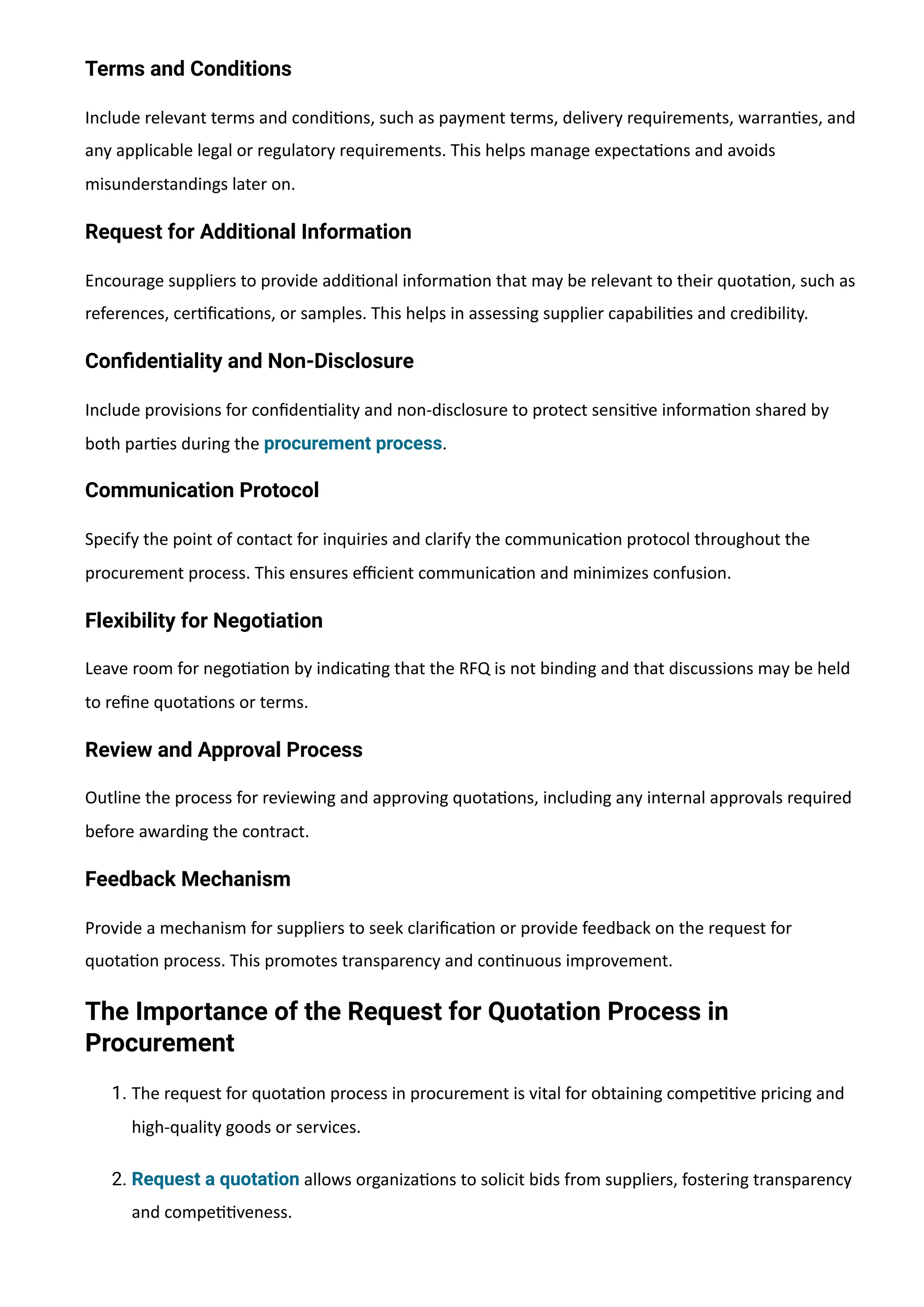 Request for Quotation (RFQ): Comprehensive Guide | PDF