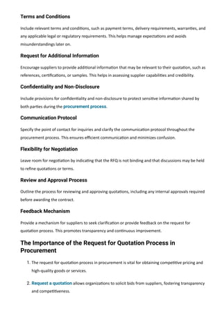 Request for Quotation (RFQ): Comprehensive Guide | PDF