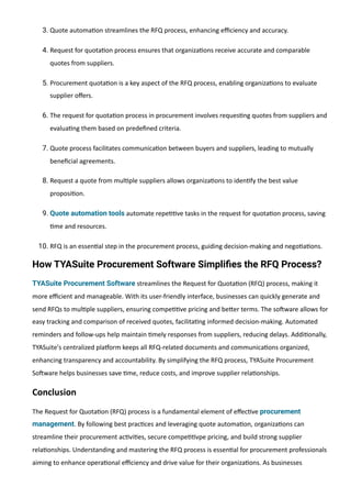 Request for Quotation (RFQ): Comprehensive Guide | PDF