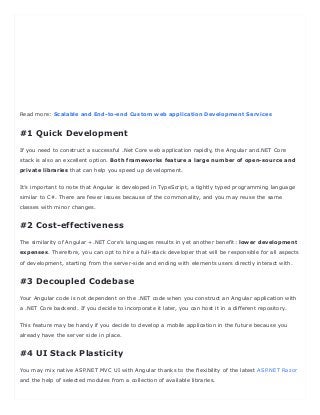 Top Reasons Why .Net Core with Angular is a Great Mix for Web App ...