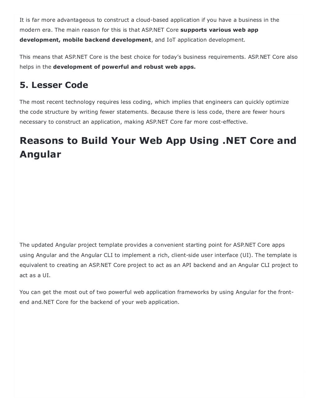 Top Reasons Why .Net Core with Angular is a Great Mix for Web App ...