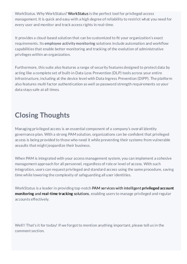 5 Reasons to Always Keep an Eye on Privileged Business Accounts | PDF