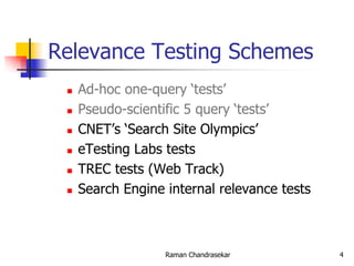 WWW2002 Process-Based Evaluation. Raman Chandrasekar | PPT