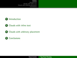 Tag-Cloud Drawing: Algorithms for Cloud Visualization | PPT