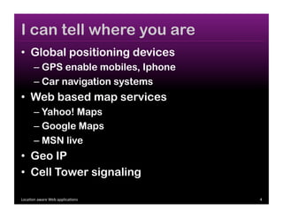 Location aware Web Applications | PDF