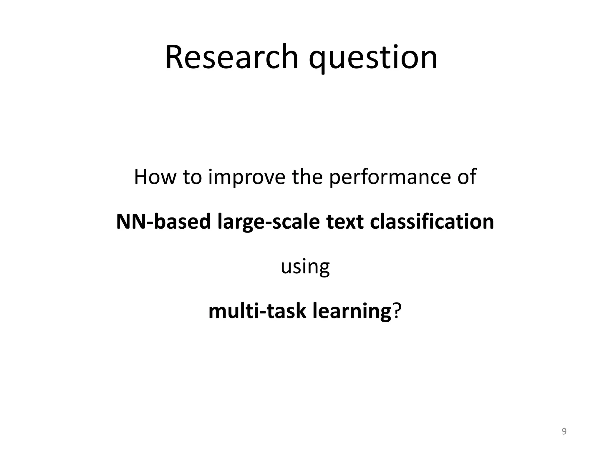 From Small-scale to Large-scale Text Classification | PPTX