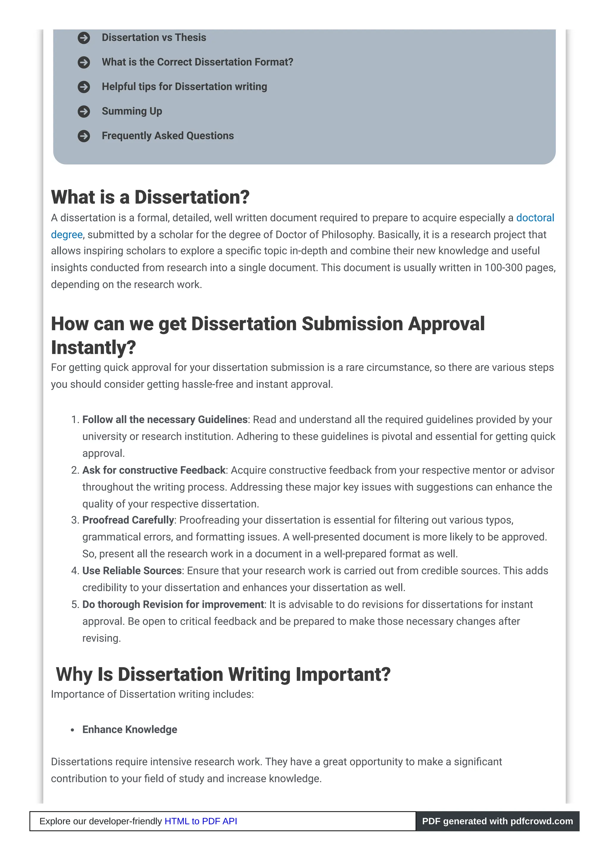 The Ultimate Guide: Get the Best Dissertation Writing Service | PDF