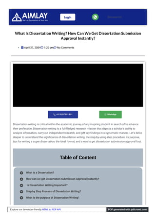 The Ultimate Guide: Get the Best Dissertation Writing Service | PDF