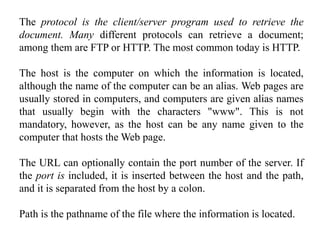 Www and http | PPTX | Web Hosting | Internet