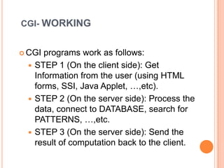 Www architecture,cgi, client server security, protection | PPT